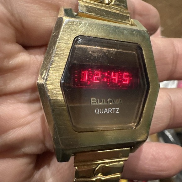 Bulova | Accessories | Working Rare Bulova Computron 976 Mens Watch ...